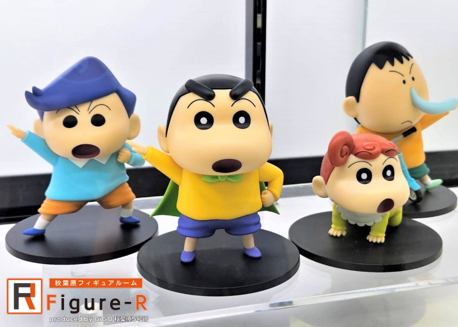 新次元！蜡笔小新 春日防卫队1 小新&小葵&风间&阿呆 店头展示repost | Hpoi手办维基