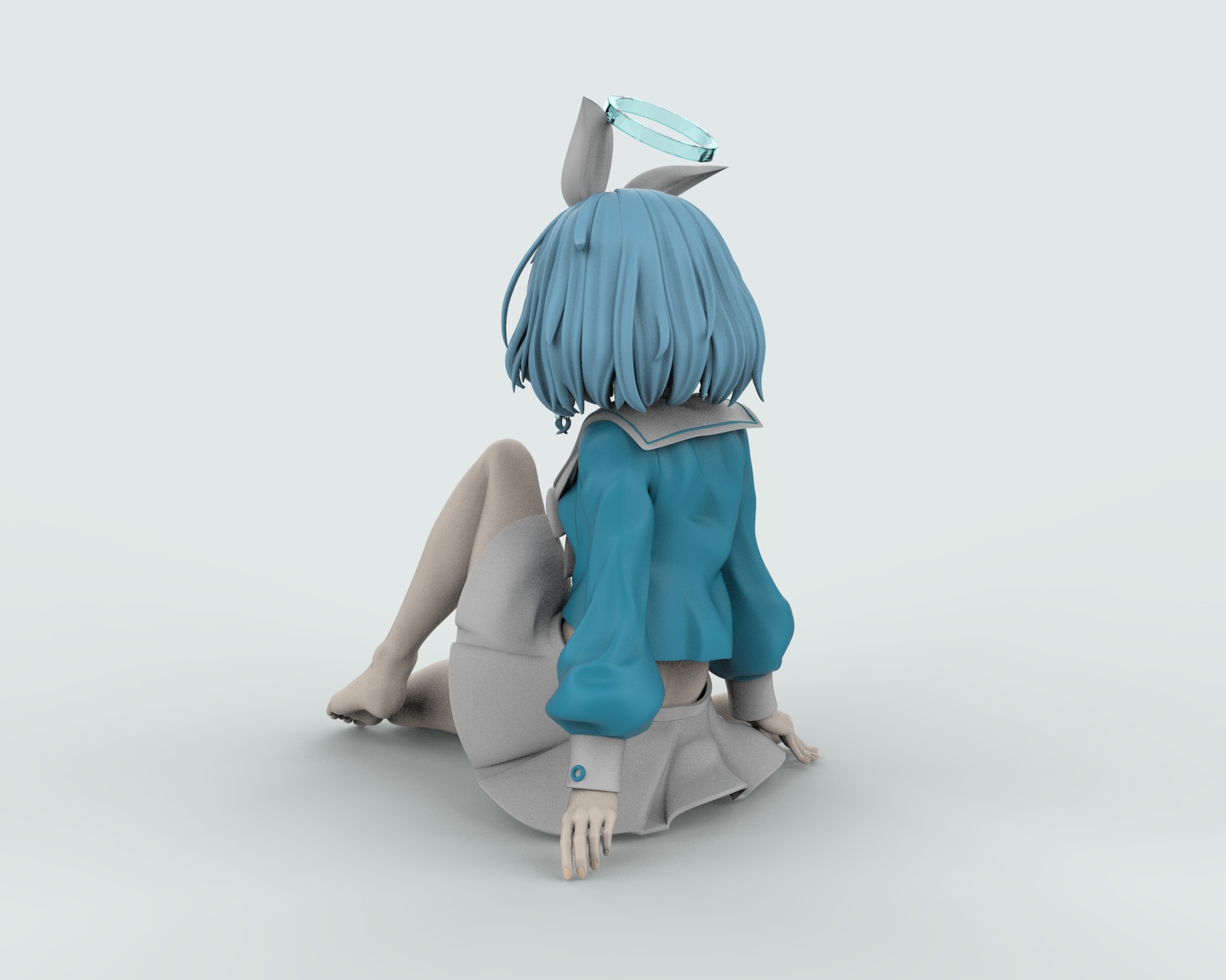 碧蓝档案，阿罗娜，3D建模GK手办 | Hpoi手办维基