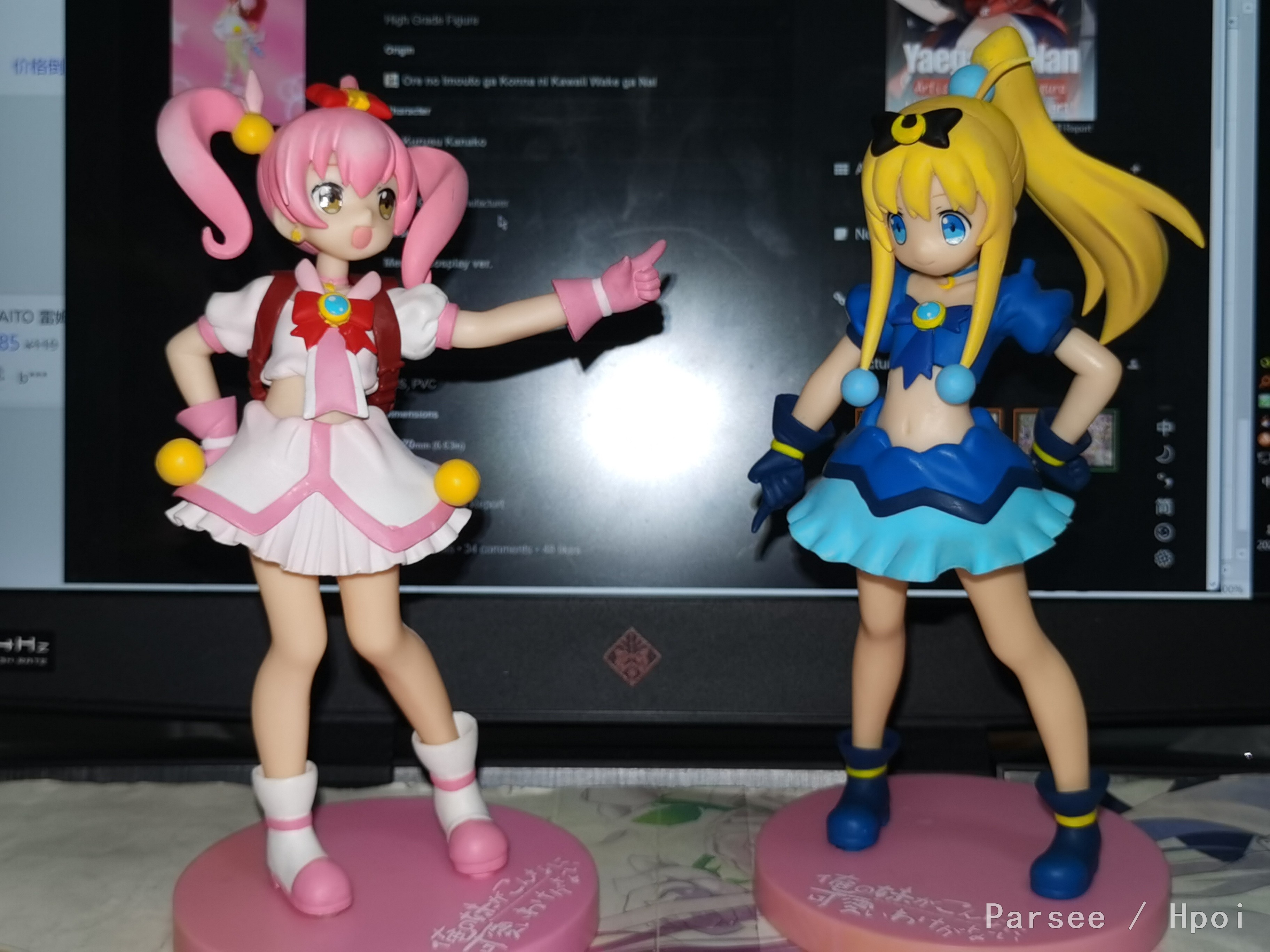 世嘉 俺妹 来栖加奈子＆Bridget Evans 星屑魔女Meruru＆黑暗魔女Alpha Omega cosplay HG景品 2013 ...