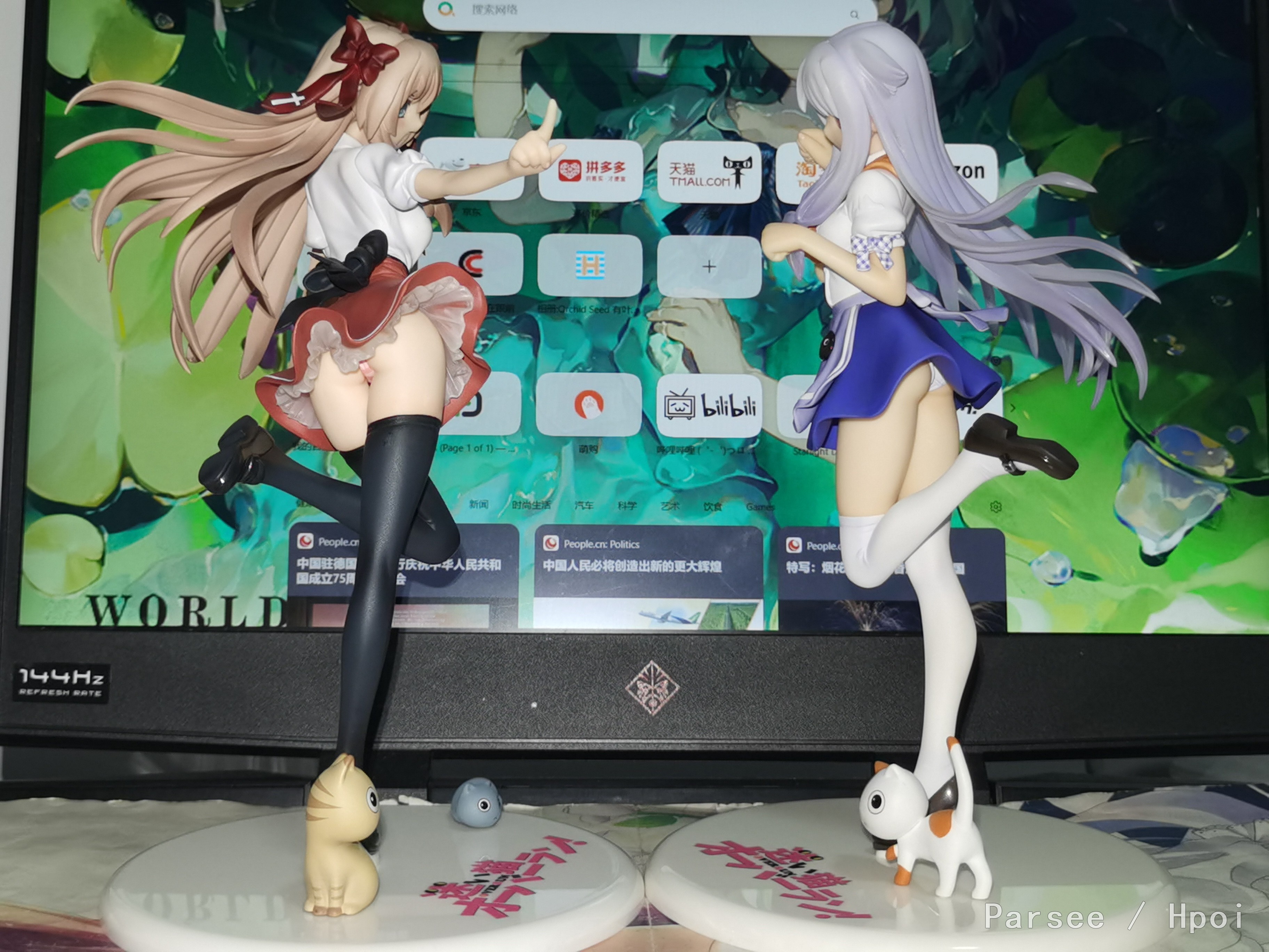 MegaHouse 迷途猫OVER RUN 芹沢文乃Ver.1.02＆雾谷希 1/8 2011 | Hpoi手办维基