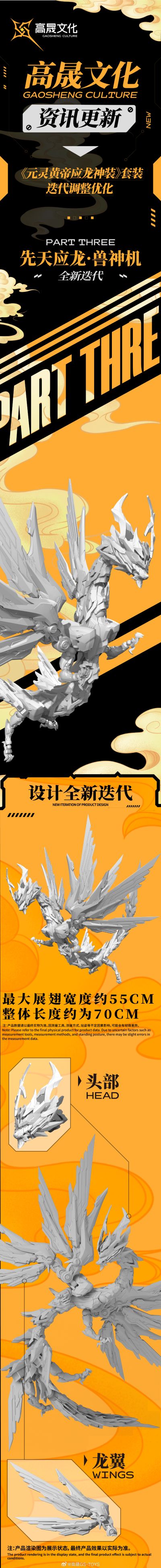 Emp-01 元灵黄帝·帝神机《应龙神装形态》套装 | Hpoi手办维基